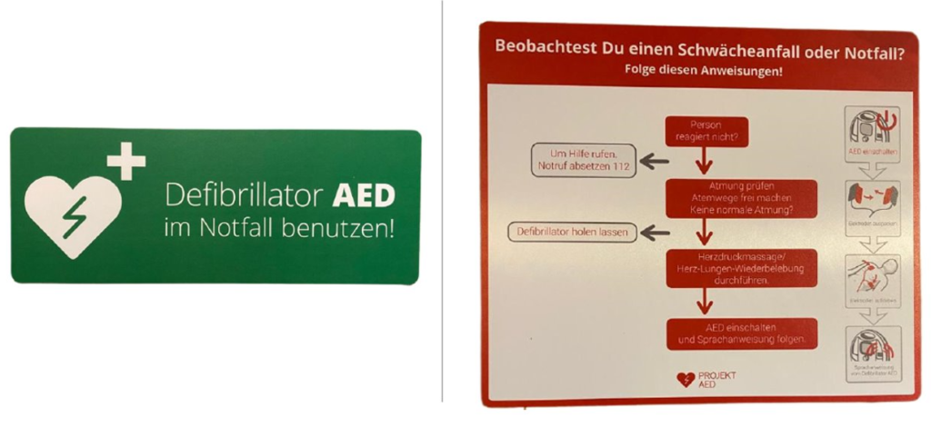 Schilderset "AED Notfall" - VIVO SCOUT Shop